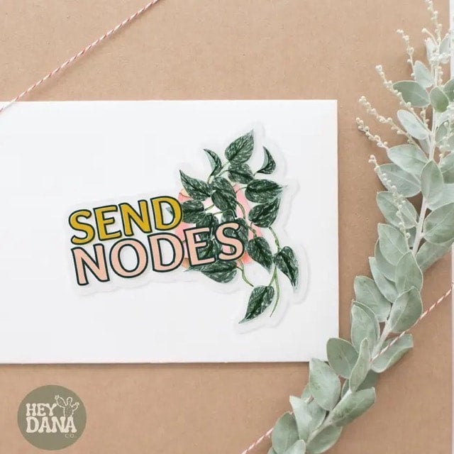"Send Nodes" Sticker By Hey Dana